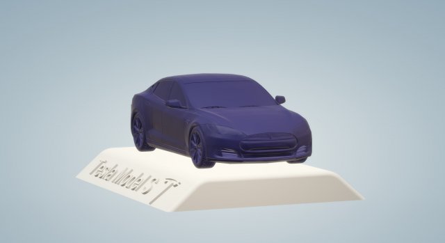 tesla model s 3d model car custom 3d printing stl file 3D-Druckmodell ...
