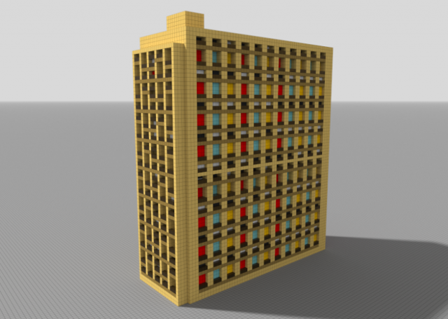 soviet building 3D Model in Buildings 3DExport