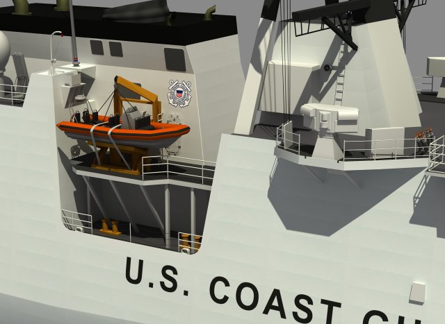 USCGC MIDGETT - LEGEND CLASS US CUTTER-COAST GUARD 3D Model in ...