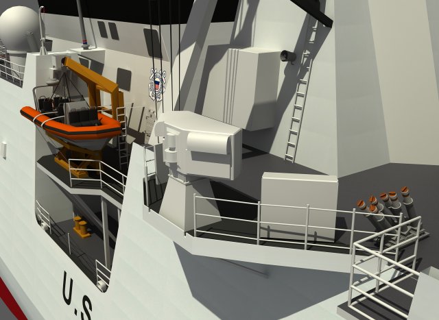 USCGC MIDGETT - LEGEND CLASS US CUTTER-COAST GUARD 3D Model in ...