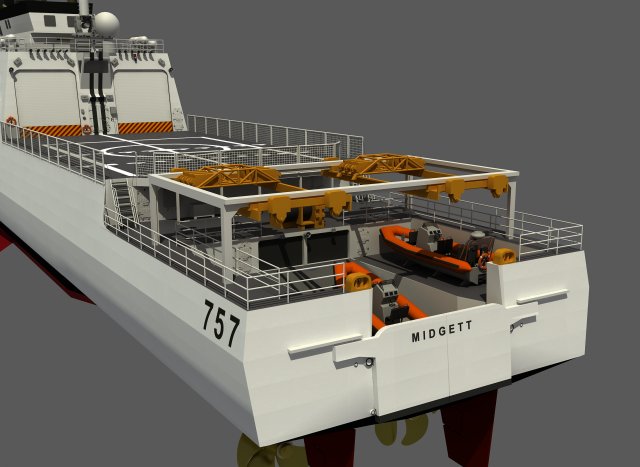 USCGC MIDGETT - LEGEND CLASS US CUTTER-COAST GUARD 3D Model in ...