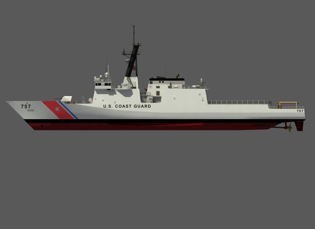 USCGC MIDGETT - LEGEND CLASS US CUTTER-COAST GUARD 3D Model in ...