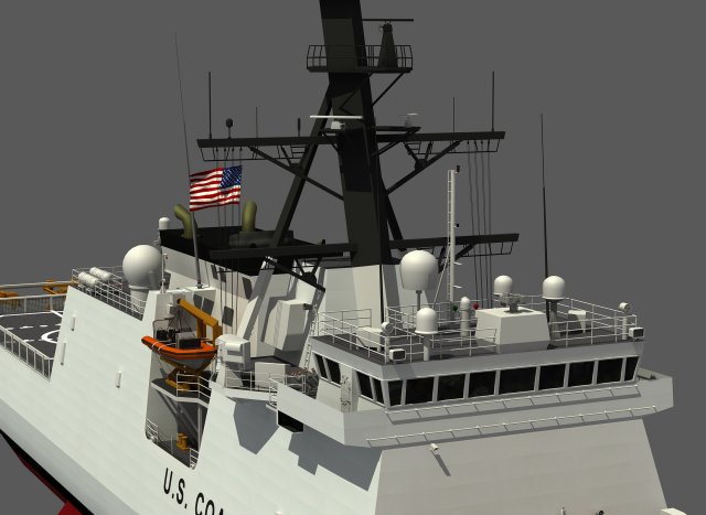 USCGC MIDGETT - LEGEND CLASS US CUTTER-COAST GUARD 3D Model in ...