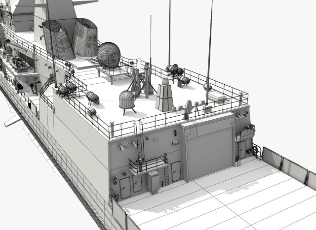 ANZAC MEKO Class Frigate HMAS BALLARAT FFH 155 model 3D-Modell in ...