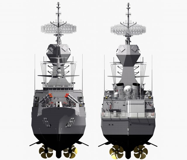 ANZAC MEKO Class Frigate HMAS BALLARAT FFH 155 model 3D-Modell in ...