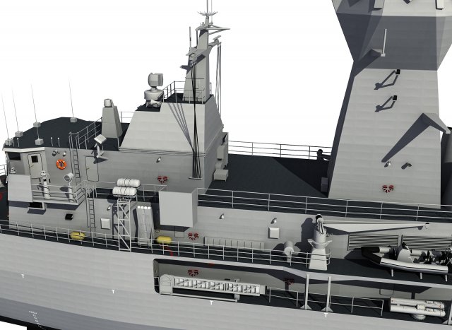 ANZAC MEKO Class Frigate HMAS BALLARAT FFH 155 model 3D 模型 in 战舰 3DExport