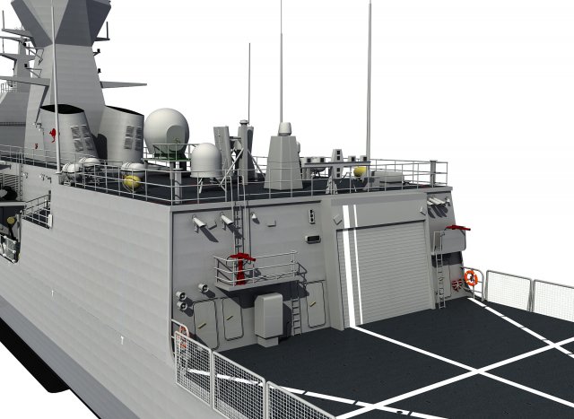 ANZAC MEKO Class Frigate HMAS BALLARAT FFH 155 model 3D-Modell in ...