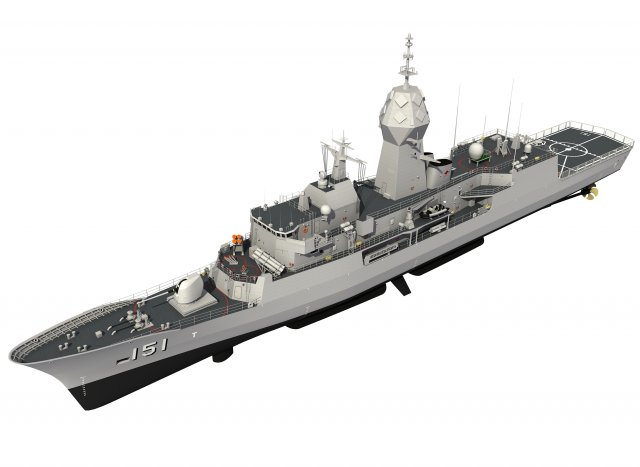 ANZAC MEKO Class Frigate HMAS ARUNTA FFH 151 3D Model in Battleship ...