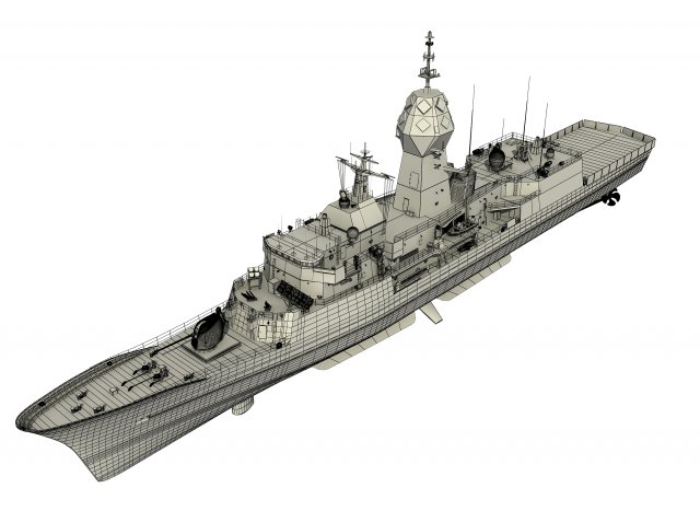 ANZAC MEKO Class Frigate HMAS ARUNTA FFH 151 3D Model in Battleship ...