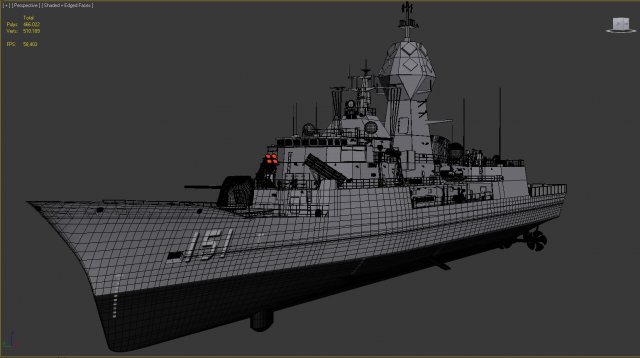 ANZAC MEKO Class Frigate HMAS ARUNTA FFH 151 3D Model in Battleship ...