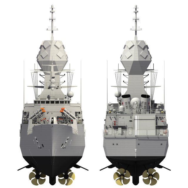ANZAC MEKO Class Frigate HMAS ARUNTA FFH 151 3D Model in Battleship ...