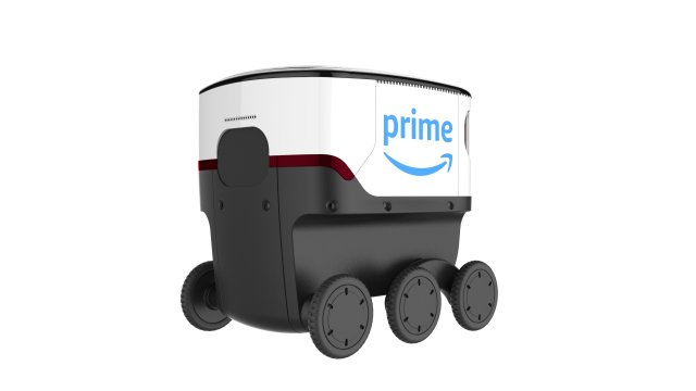 amazon delivery robot white 3D Model in Robot 3DExport
