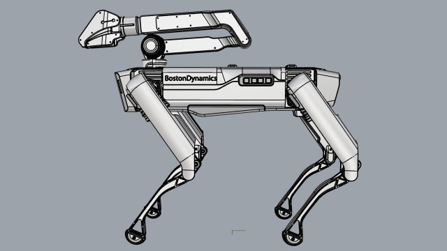 boston dynamics spot handle black 3D Model in Robot 3DExport