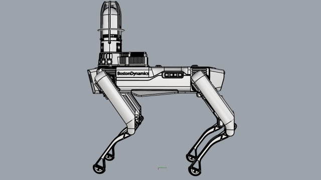 boston dynamics spot inspection black 3D Model in Robot 3DExport
