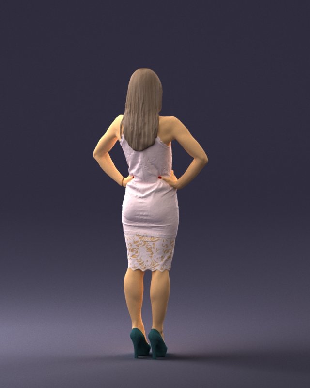 fashion woman 0714-9 3d print ready 3D Print Model in Woman 3DExport