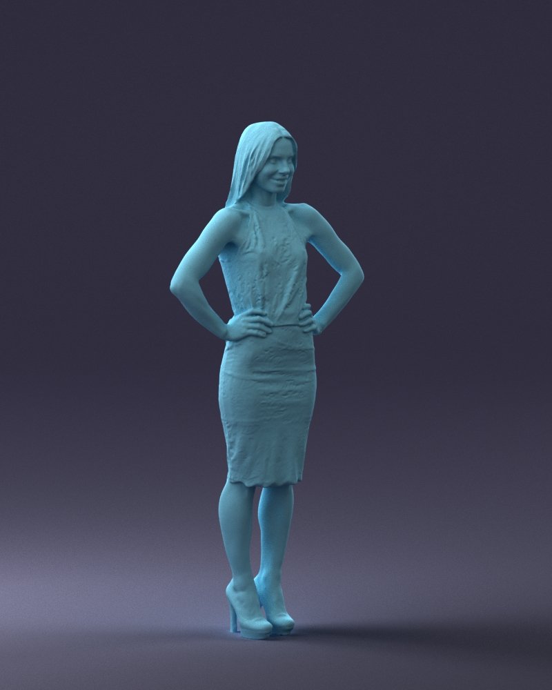 Fashion Woman 0714-9 3D Print Ready 3D Model in Woman 3DExport
