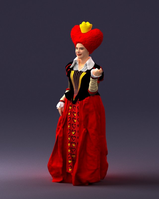 queen of spades1101-2 3d print ready 3D Print Model in Woman 3DExport