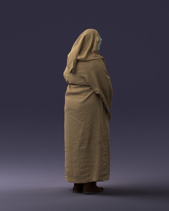 woman yoda 1101-5 3d print ready 3D Print Model in Woman 3DExport