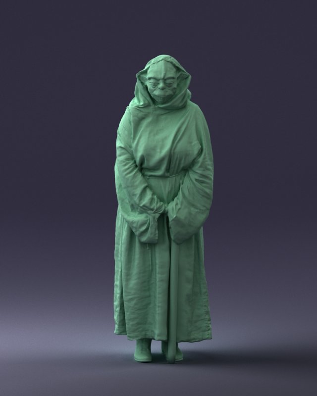 woman yoda 1101-5 3d print ready 3D Print Model in Woman 3DExport