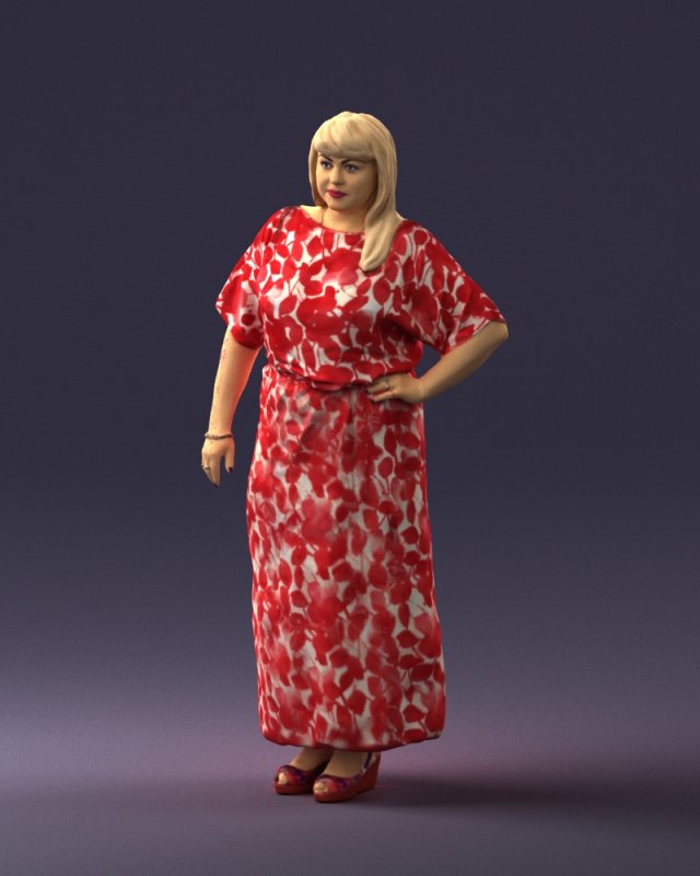 fat woman 0075 3D Model in Woman 3DExport