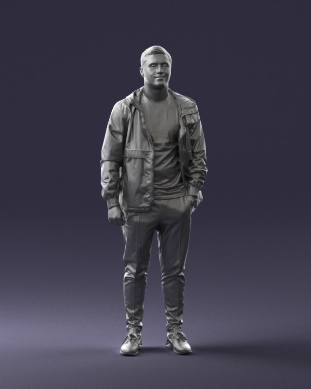 man in pose 0274 3d print ready 3D Print Model in Man 3DExport