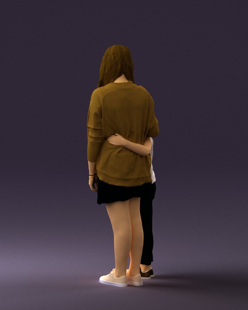 Mom With Daughter 0600 3d Model In Woman 3dexport