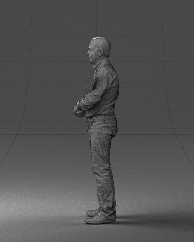 man holding sign 0621 3d print ready 3D Print Model in Man 3DExport