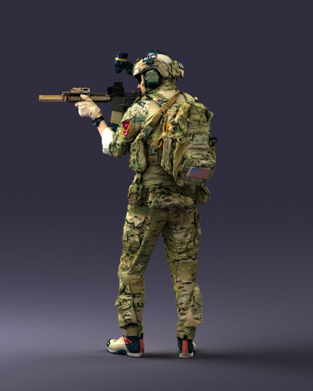 soldier 0722 3d print ready 3D Print Model in Man 3DExport