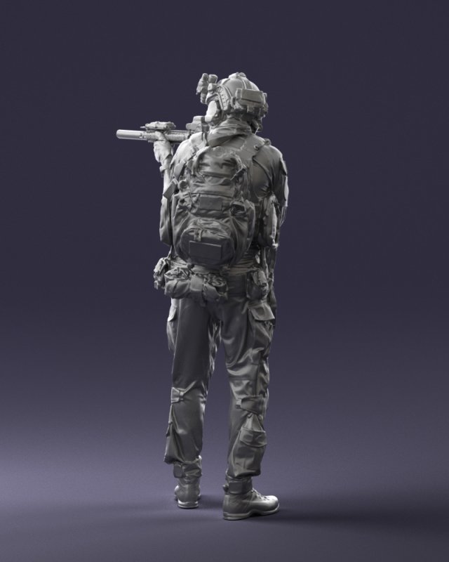 soldier 0722 3d print ready 3D Print Model in Man 3DExport
