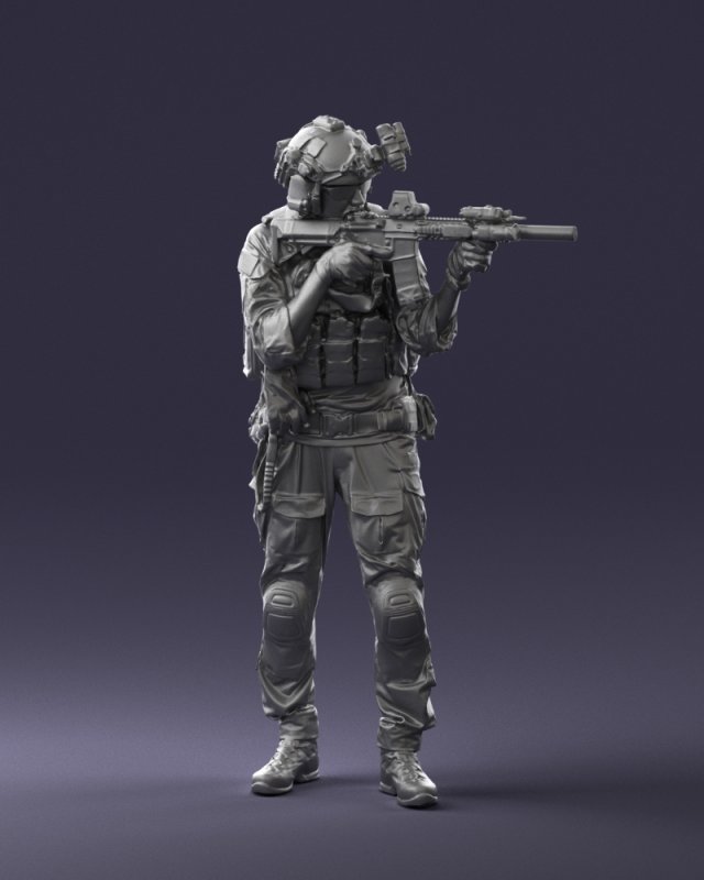 soldier 0722 3d print ready 3D Print Model in Man 3DExport