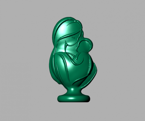 Mother and Baby 3D Print Model in Sculpture 3DExport