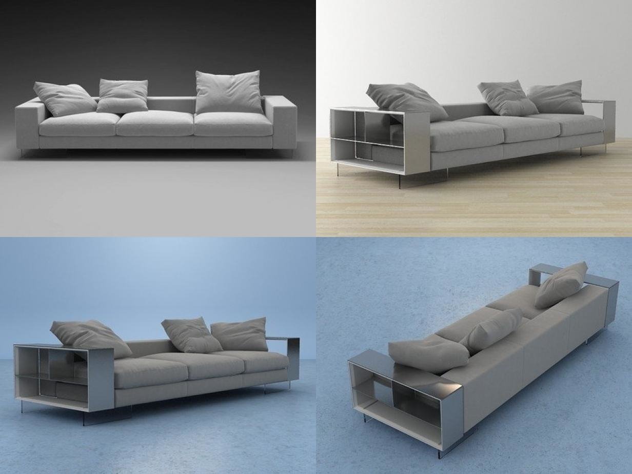 lightpiece sofa by flexform 3D Models in Sofa 3DExport