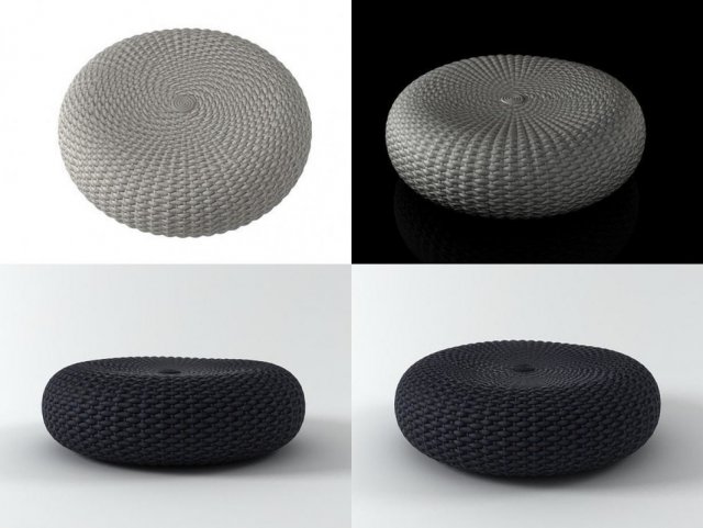 shell pouf by paola lenti 3D Модель in Другое 3DExport