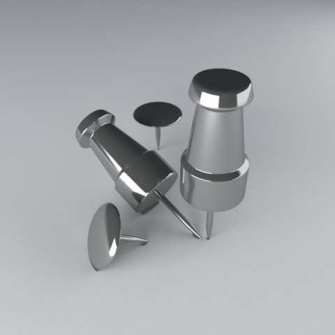 Pins 3D Model in Other 3DExport