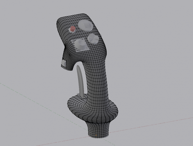 Stick for fighter jet 3D Model in Parts 3DExport