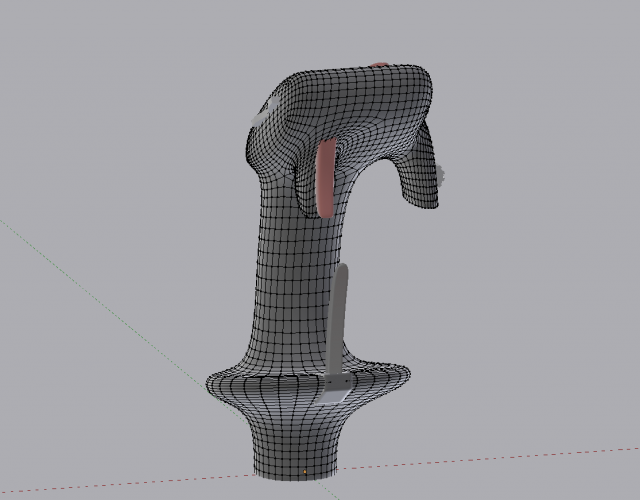 Stick for fighter jet 3D Model in Parts 3DExport