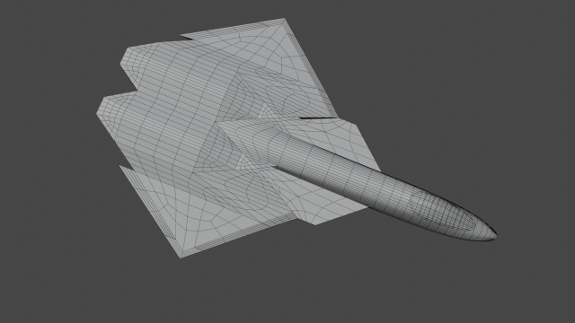 Arrow sixth generation stealth fighter jet 3D Model in Fighter 3DExport