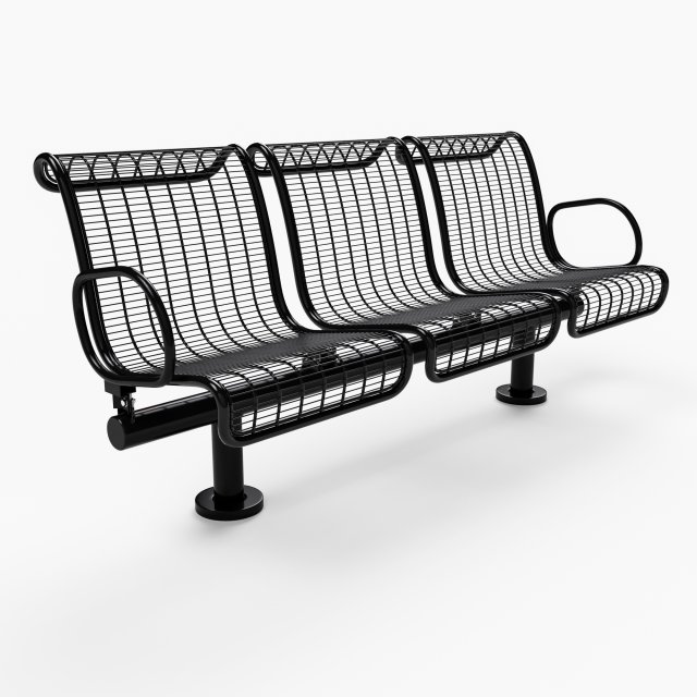 bench plexus backed 3D Model in Bench 3DExport