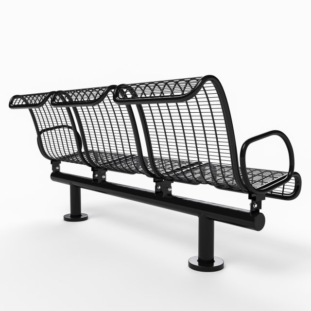 bench plexus backed 3D Model in Bench 3DExport