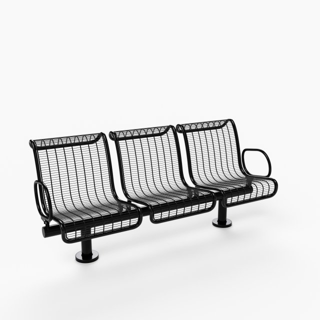 bench plexus backed 3D Model in Bench 3DExport