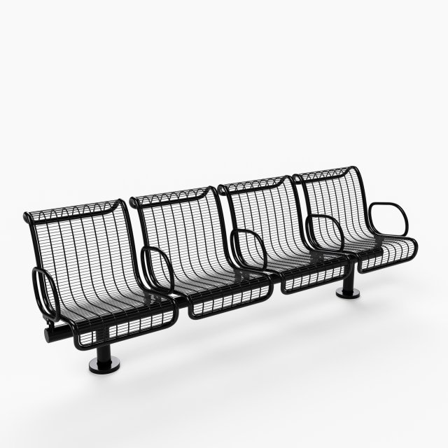 bench plexus backed 3D Model in Bench 3DExport