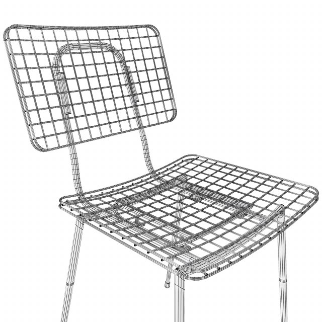 chairs gerlin mesh Free 3D Model in Stool 3DExport