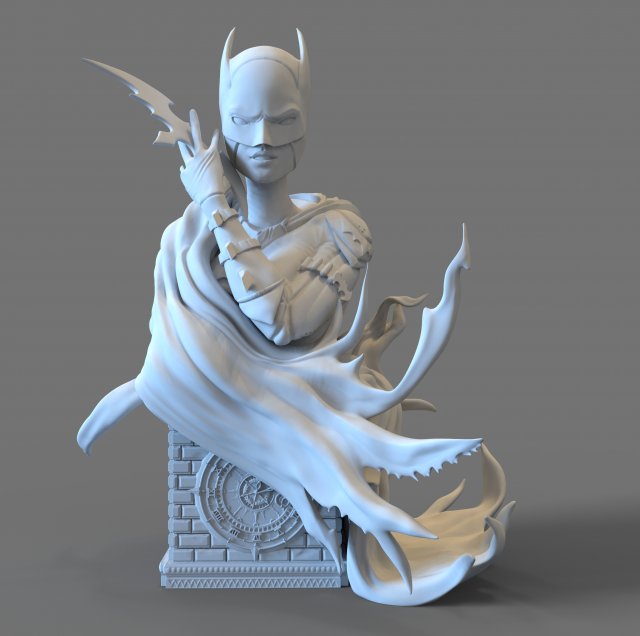 Batgirl STL Files fanart DC Comics by CG Pyro 3D print model 3D Print ...