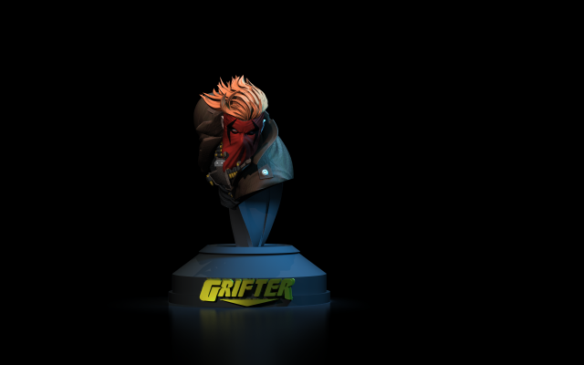 Grifter from Wild CATS by Jim Lee comics STL files for 3d printing ...