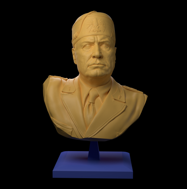 Benito mussolini 3D Print Model in Sculpture 3DExport