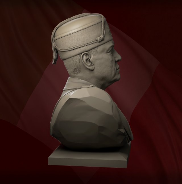 Benito mussolini 3D Print Model in Sculpture 3DExport
