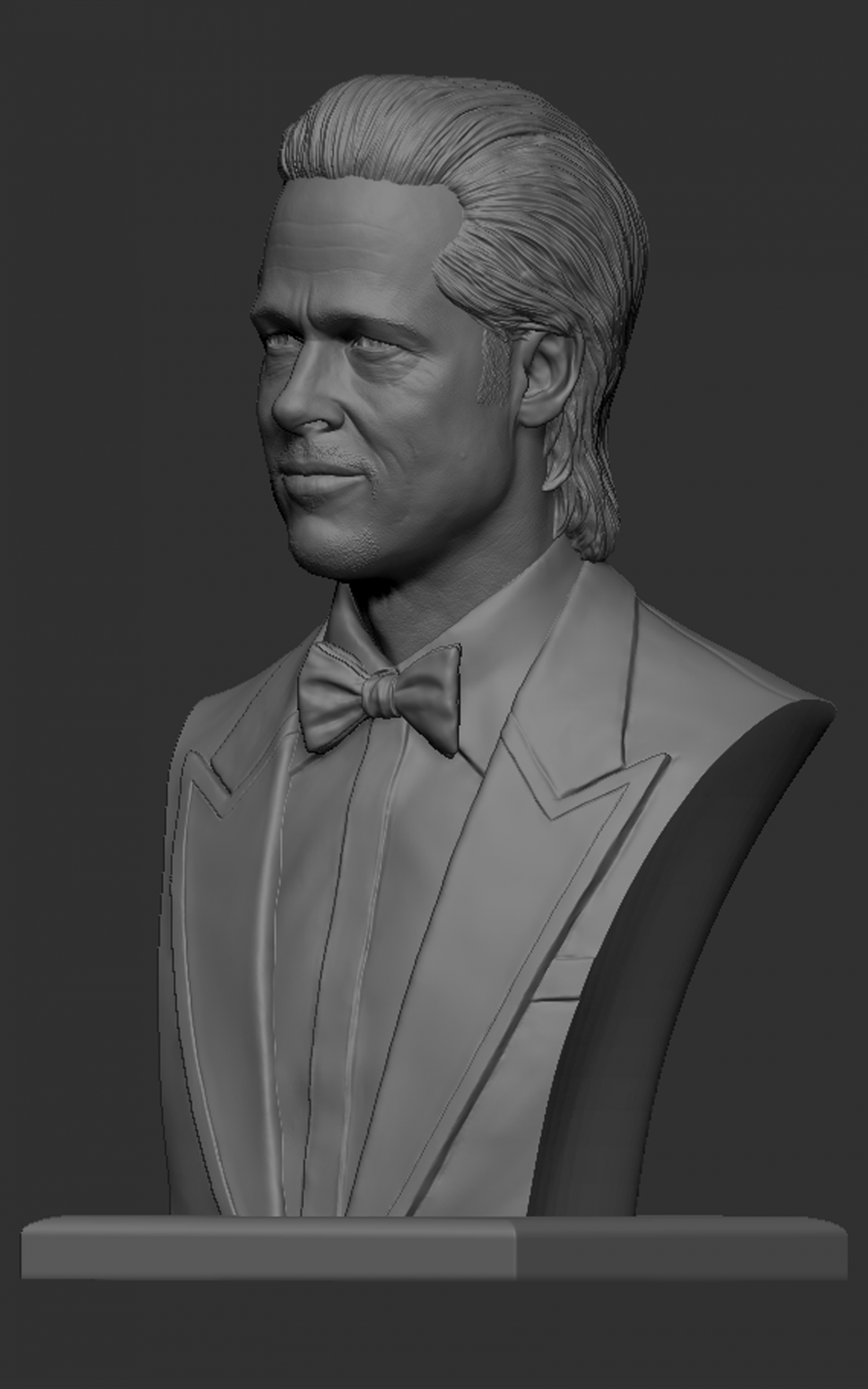 brad pitt 3D Print Model in Sculpture 3DExport