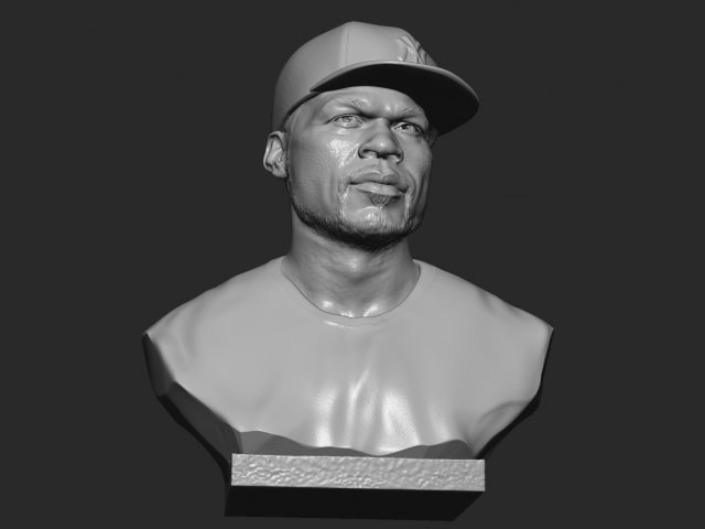 50 CENT 3D print model 3D Print Model in Figurines 3DExport