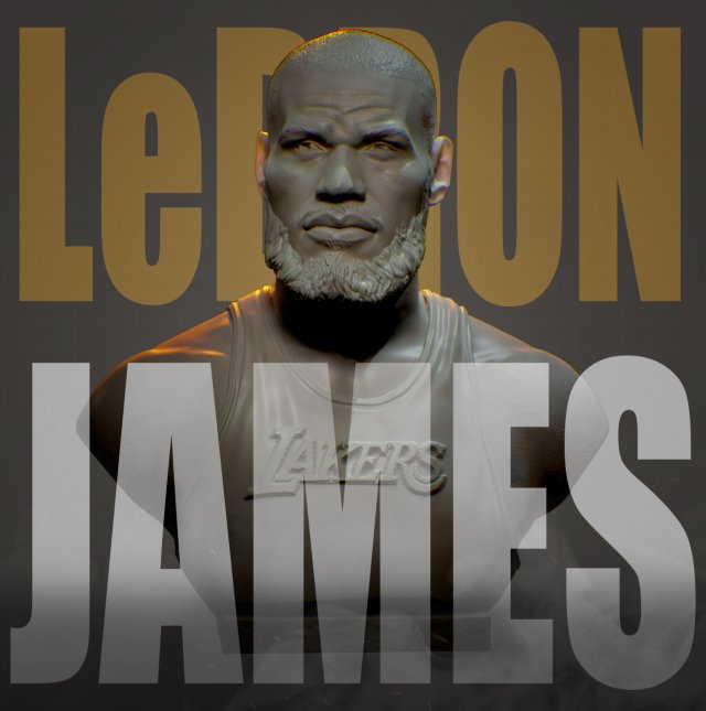 Lebron James 3D Print Model in Figurines 3DExport