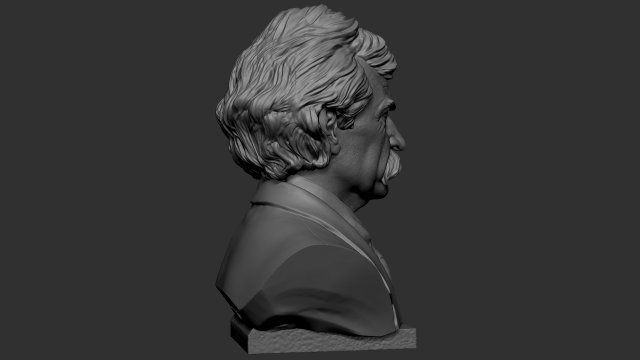Mark Twain 3D Print Model in Man 3DExport